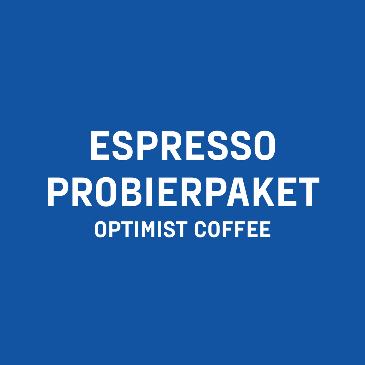 ESPRESSO PROBIERPAKET – Optimist Coffee